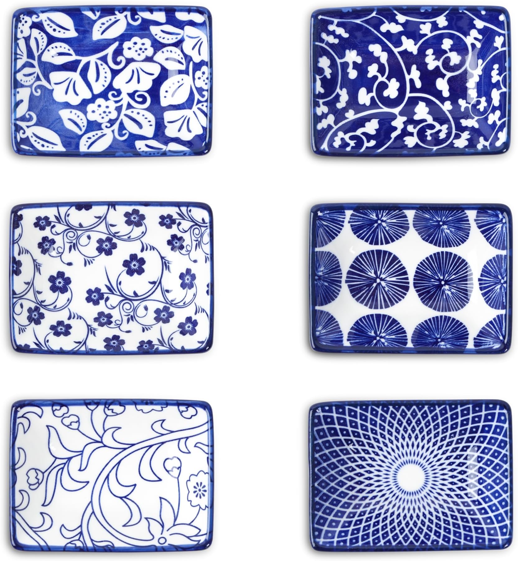 Amazon.com | Soy Sauce Dish - 3.5 Inch of 8 Ceramic Style Sauce Dipping ...
