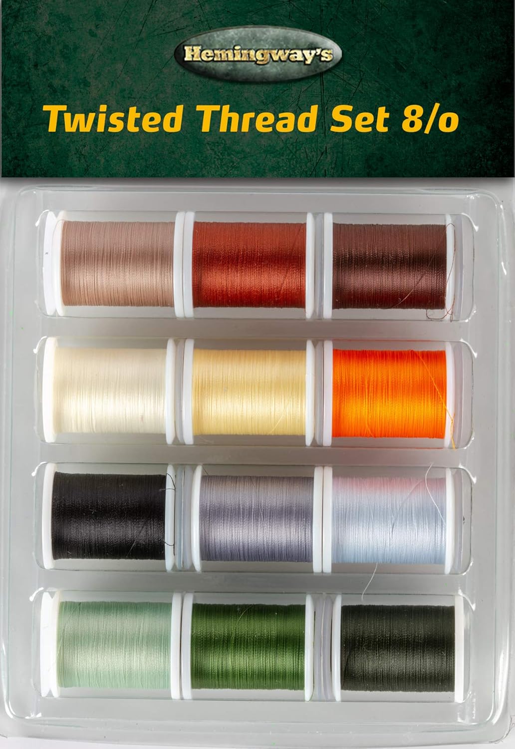 Amazon.com: Tying Thread Twisted 8/0 Set of 12 : Sports & Outdoors