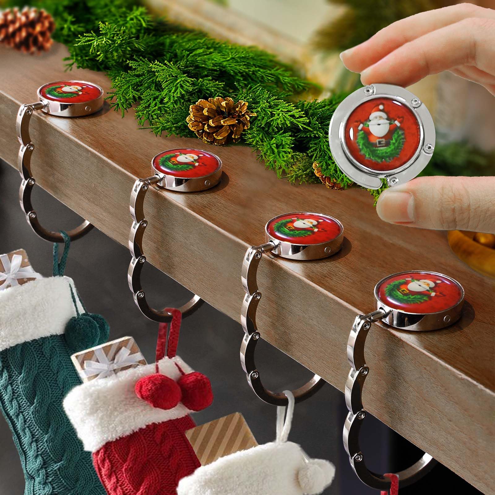 Amazon.com: Iconikal The Original Snowflake Stocking Hanger Holder ...