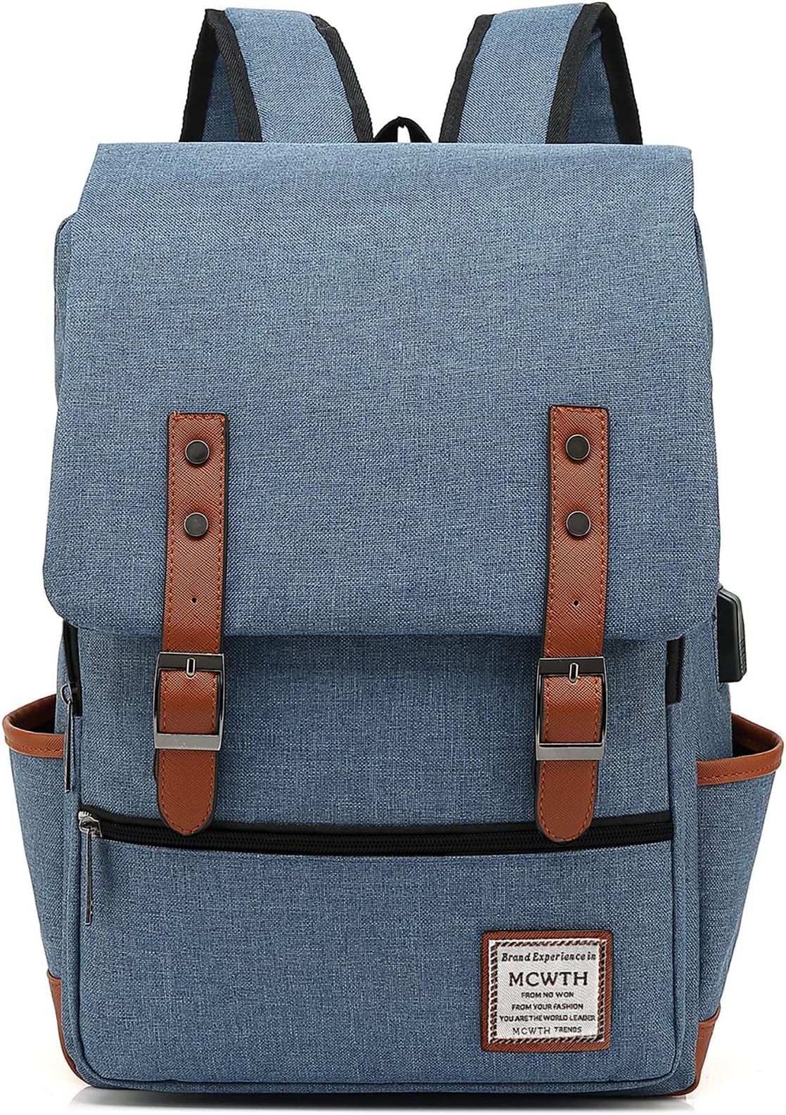 Amazon.com: YALUNDISI Vintage Backpack Travel Laptop Backpack with usb ...