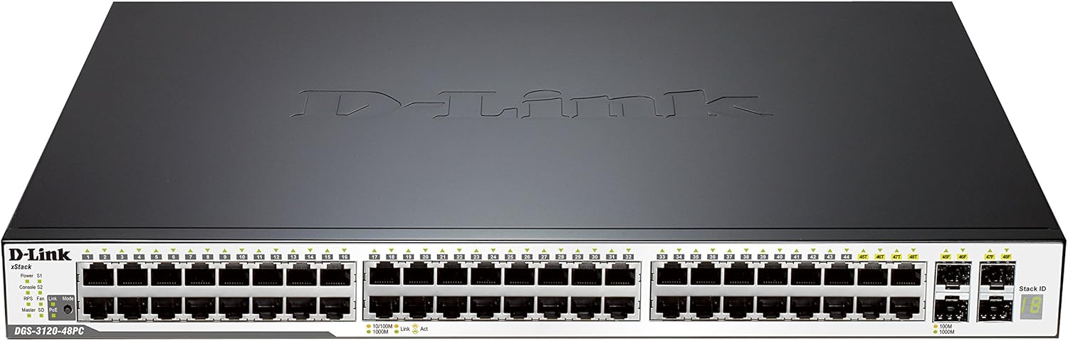 Buy xStack Managed 48-Port Gigabit Stackable L2 PoE+ Switch, 4 Combo ...