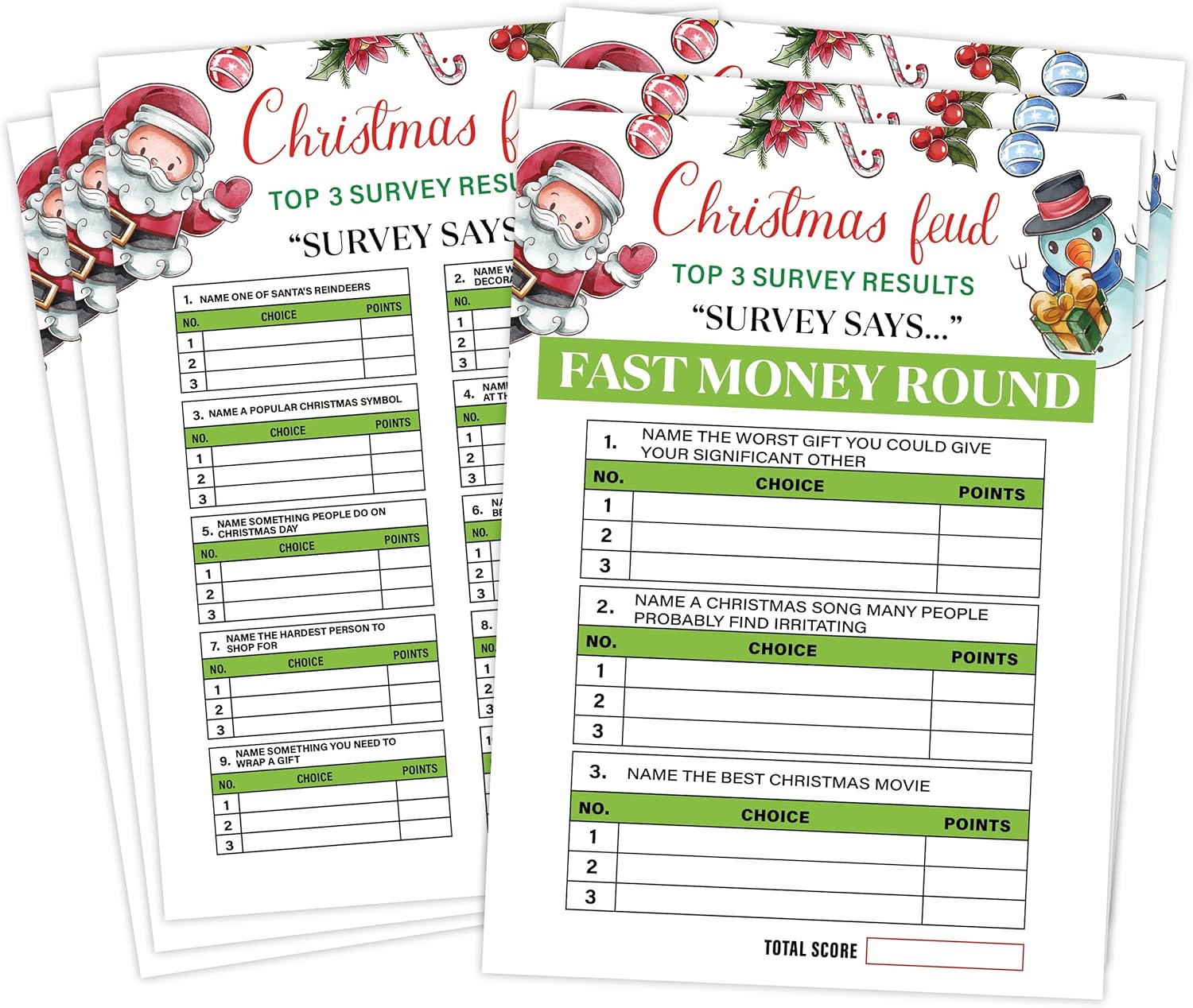 Amazon.com: Yiqhpy Christmas Party Games,Shower Game,Autumn Winter ...