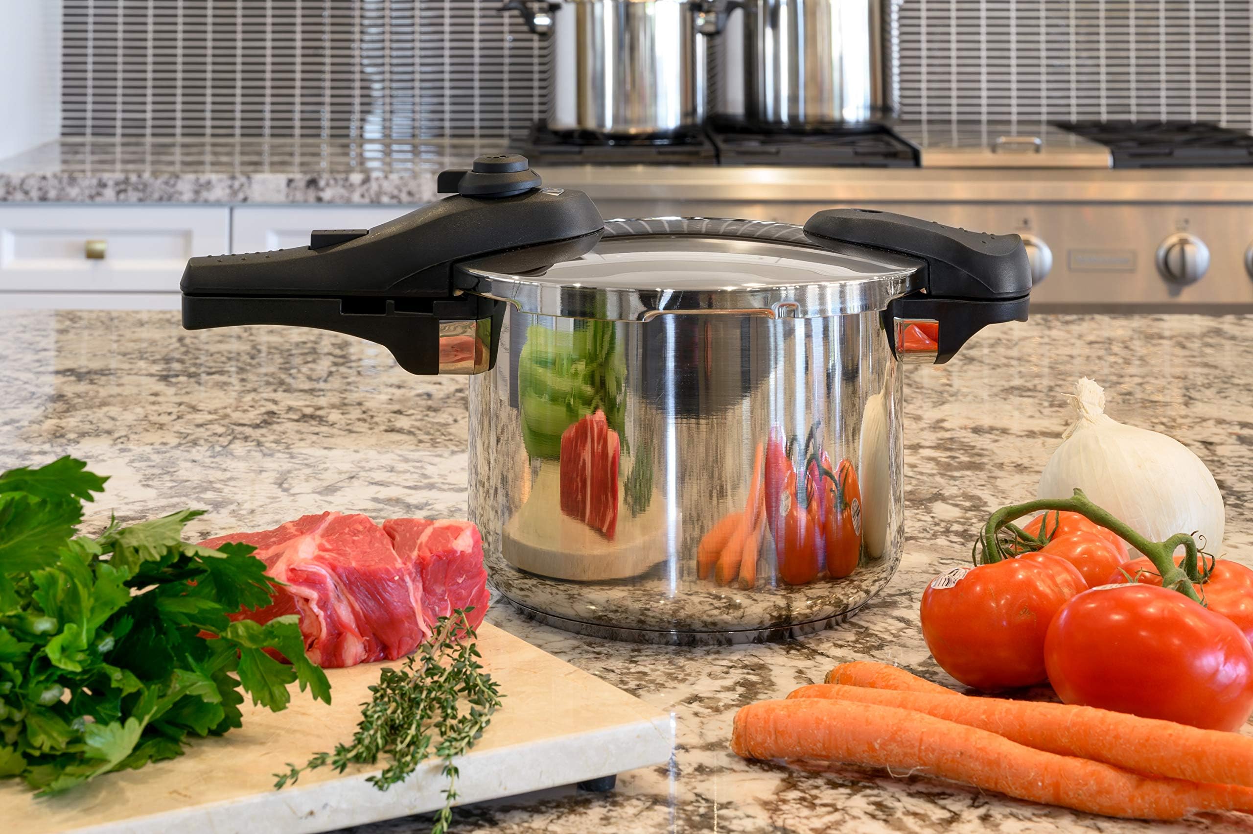 Amazon.com: 3-In-1 304 Stainless Steel Pressure Cooker 6 QT: [Explosion ...