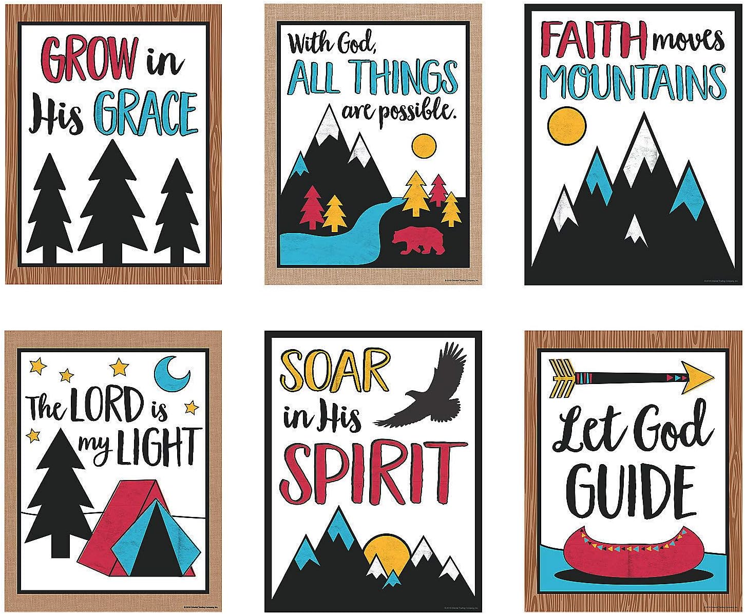 Amazon.com: Fun Express Adventure in Faith Poster Set - Educational and ...
