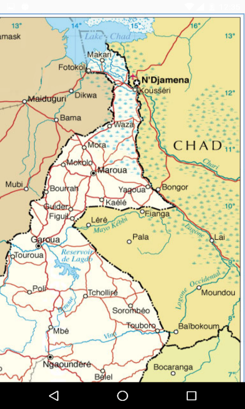 Political Map of Cameroon - App on Amazon Appstore