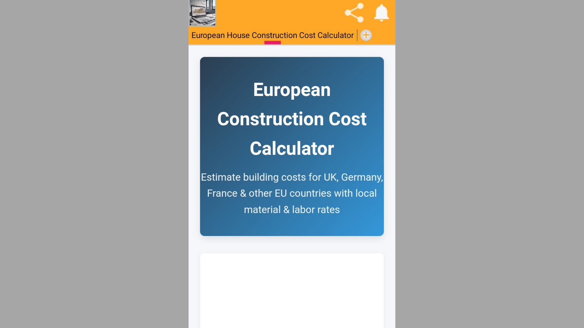 European House Construction Cost Calculator: app su Amazon Appstore