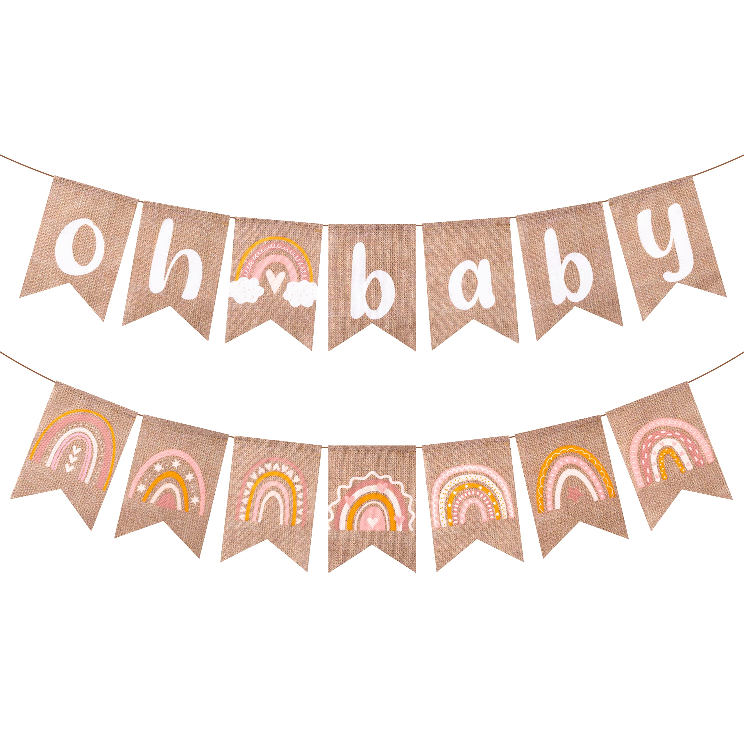 Buy Boho Banner Baby Shower Burlap s Welcome Baby Shower Banner Vintage ...