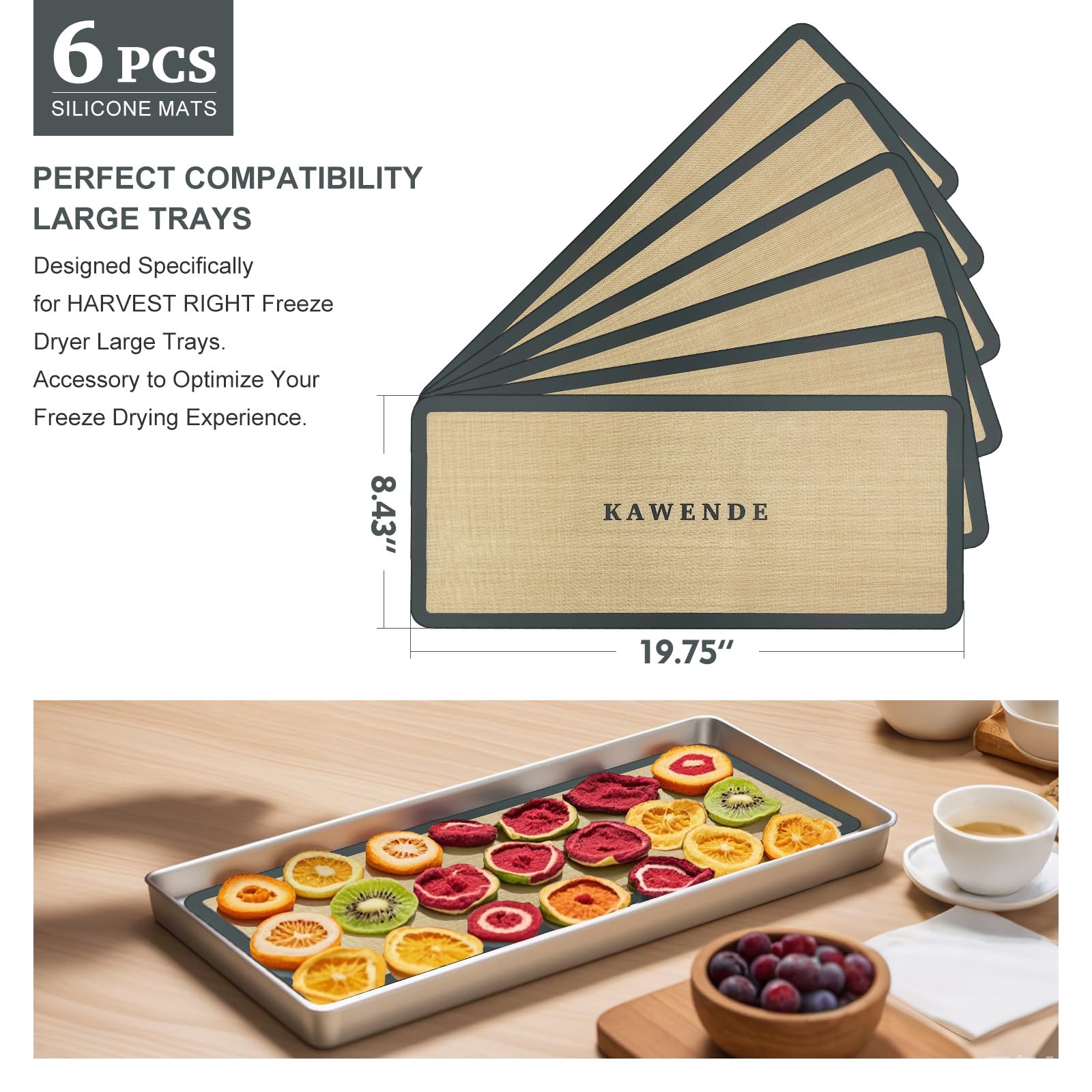 Harvest Right Tray Liners KAWENDE Freeze Dryer Tray Mats - 150 PCS ...