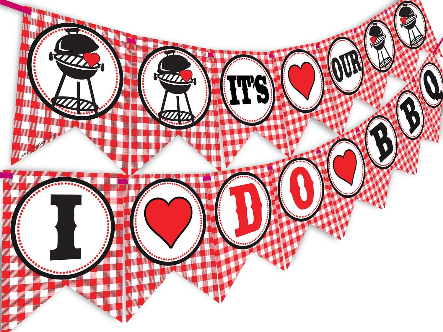 Amazon.com: Large I Do BBQ Banner, Birthday Banner, Bridal Shower ...