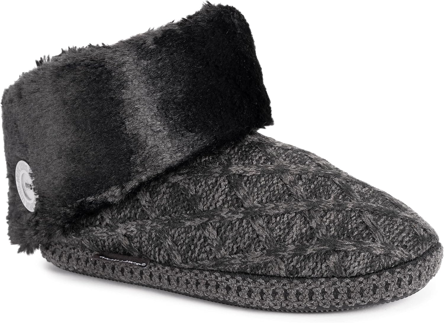 Amazon.com | MELINDA CUFF BOOT-BLACK WEAVE,XL (11-12),M | Slippers