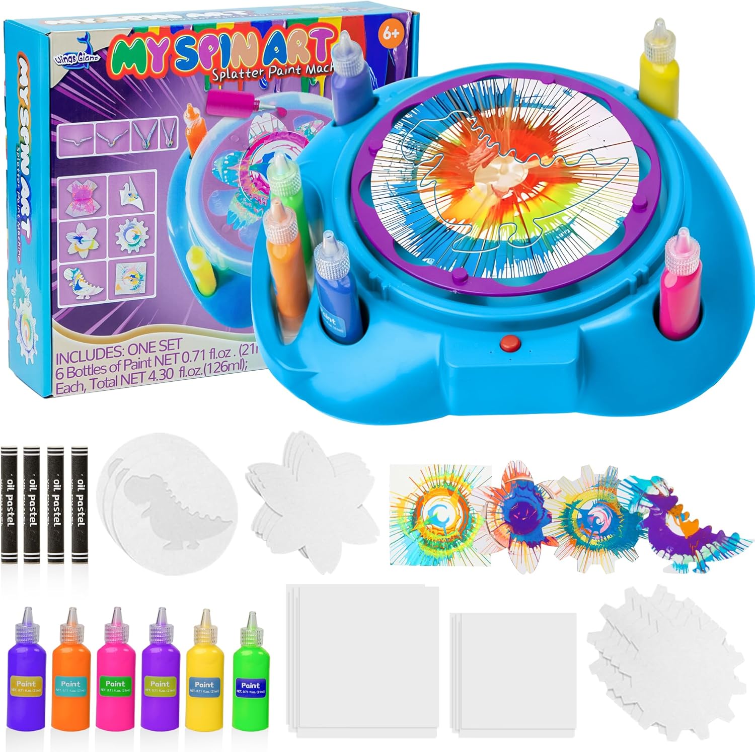 Amazon.com: Spin Art Machine Variable Speed, Battery Operated Spinner ...