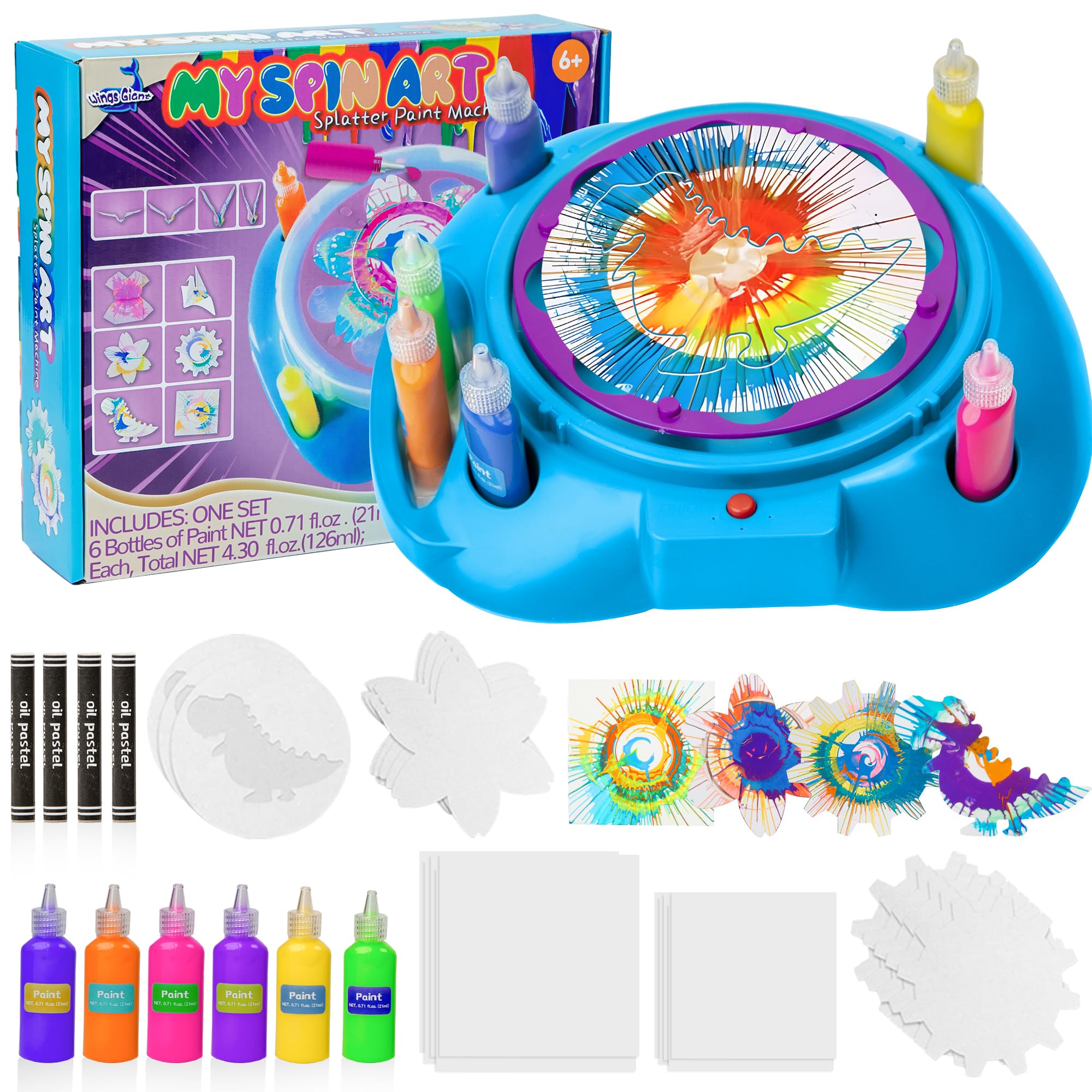 Amazon.com: Spin Art Machine Variable Speed, Battery Operated Spinner ...