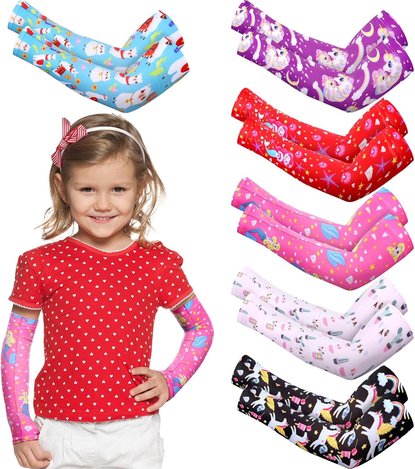 Amazon.com: Fourluoo 6 Pairs Elastic Eczema Sleeves for Kids Scratch ...