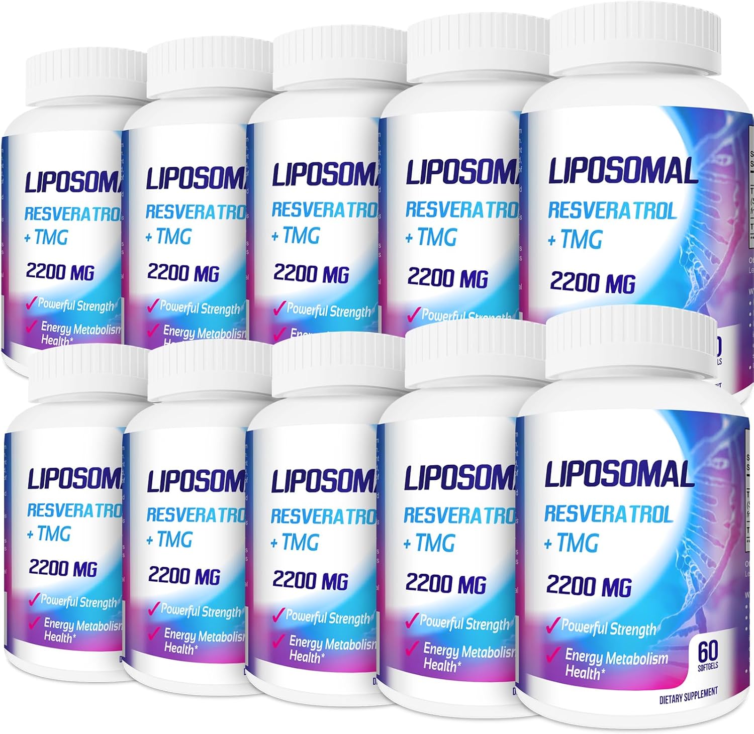 Amazon.com: Liposomal 2200mg High Dose Softgel, Trans-Resveratrol ...