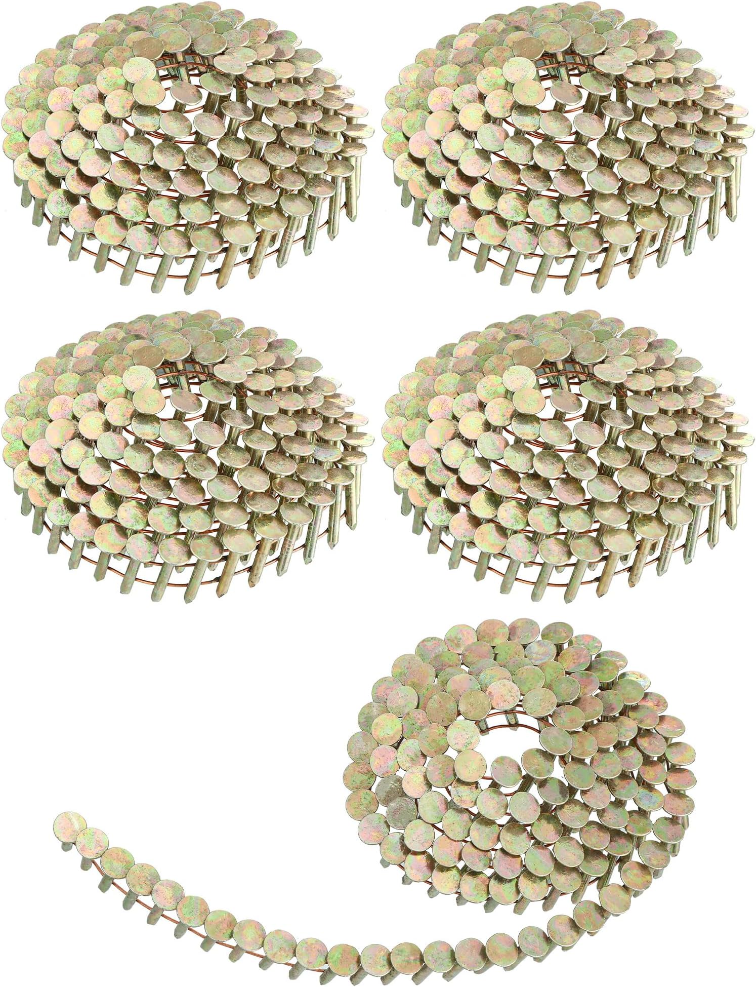 2" Coil Nails Ring Shank Stainless Steel 15 Degree Coil Fence Nails ...