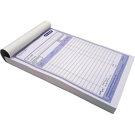 Bill Book (A5) with Your Company Name and Details. Pack of 5 Books ...