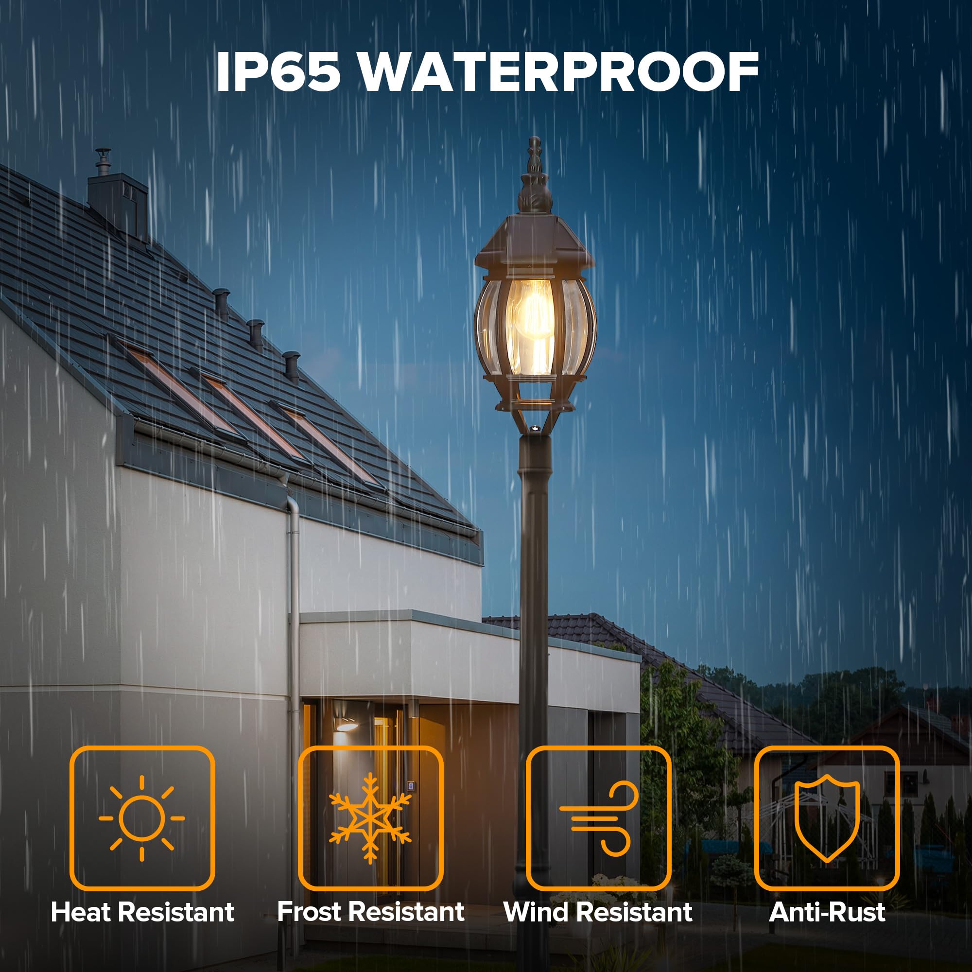 Utility Pole Light Fixture PT5 Series LED Poletop Lights 60W