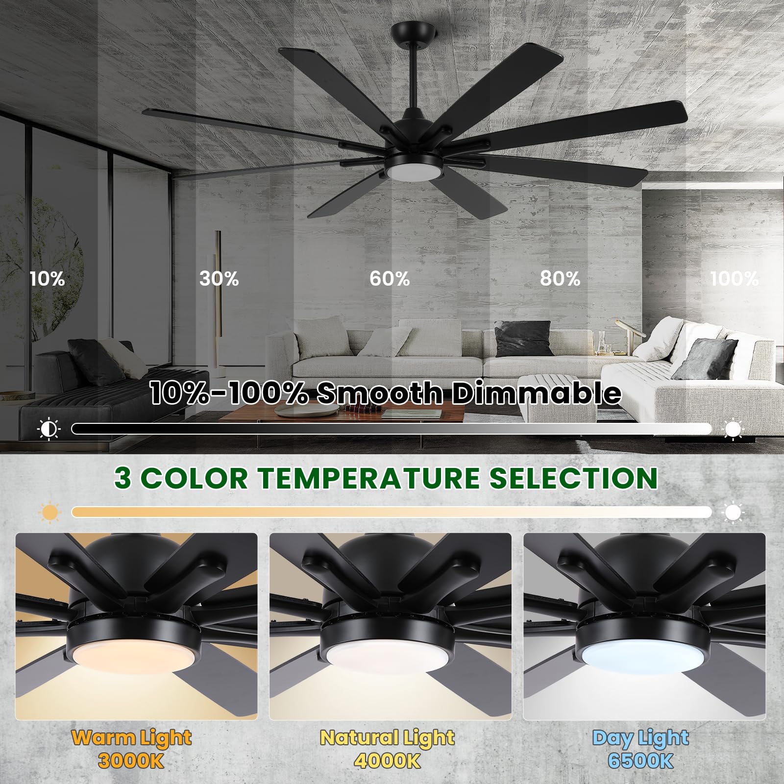 Snapklik.com : 84 Inch Ceiling Fan