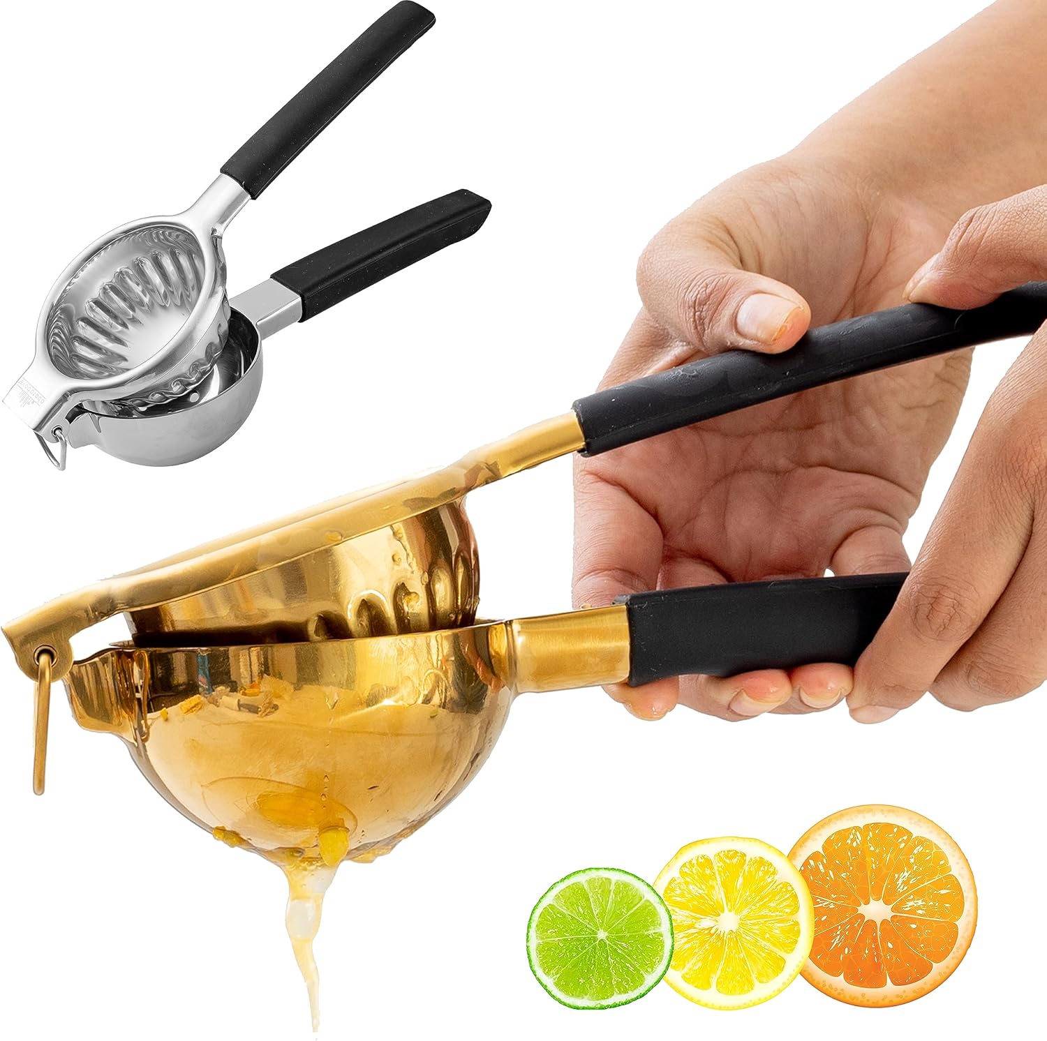 Amazon.com: A Bar Above Heavy Duty Gold Hand Juicer For Lime, Lemon ...
