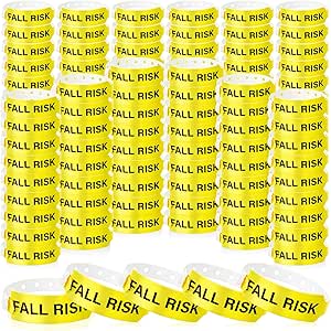 Simgoing 500 Pcs Fall Risk Bracelet Bulk Emergency Alert Wristband with ...
