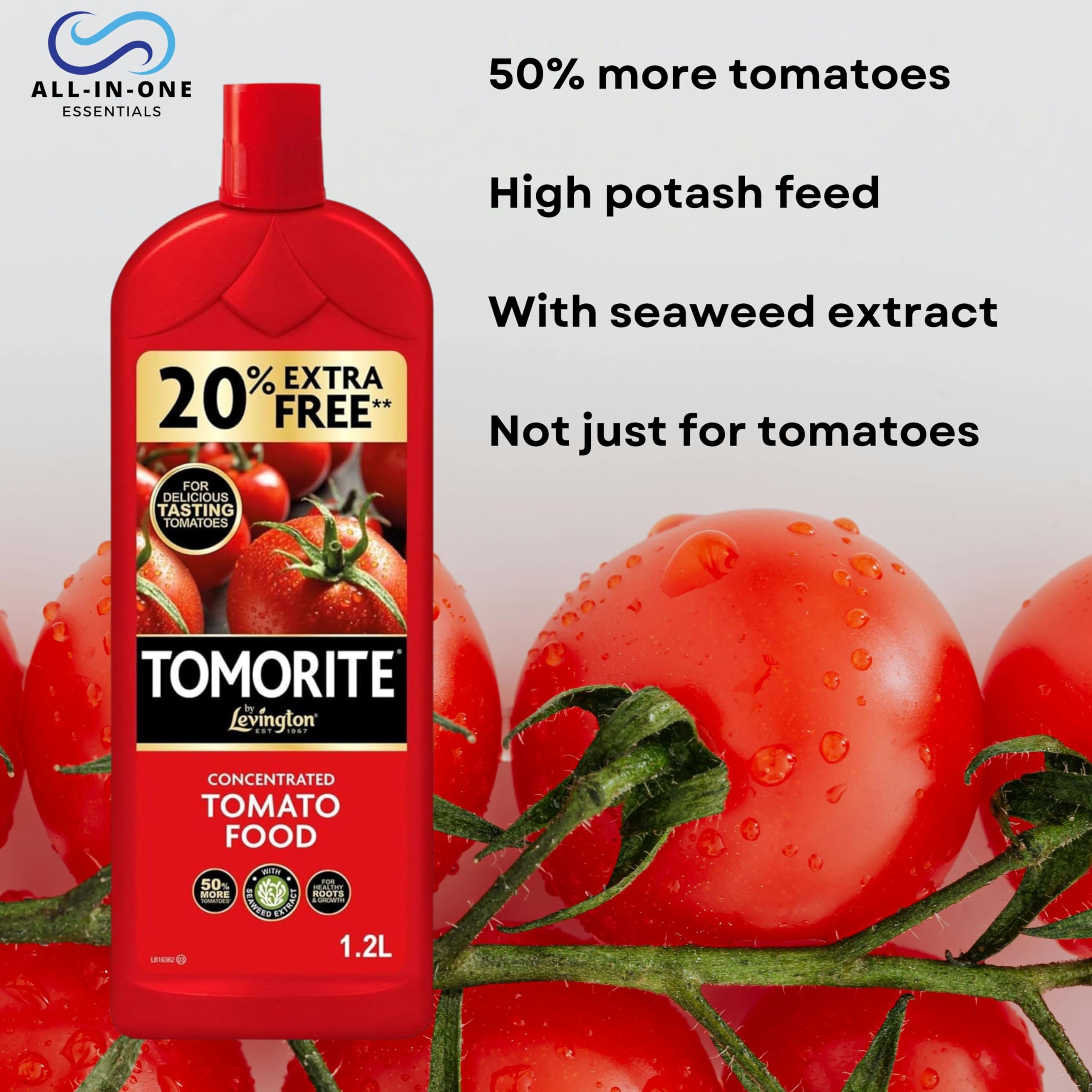 Tomato Plant Feed Bundle With Tomorite Tomato Feed 1.2l x 2 and Tomato ...