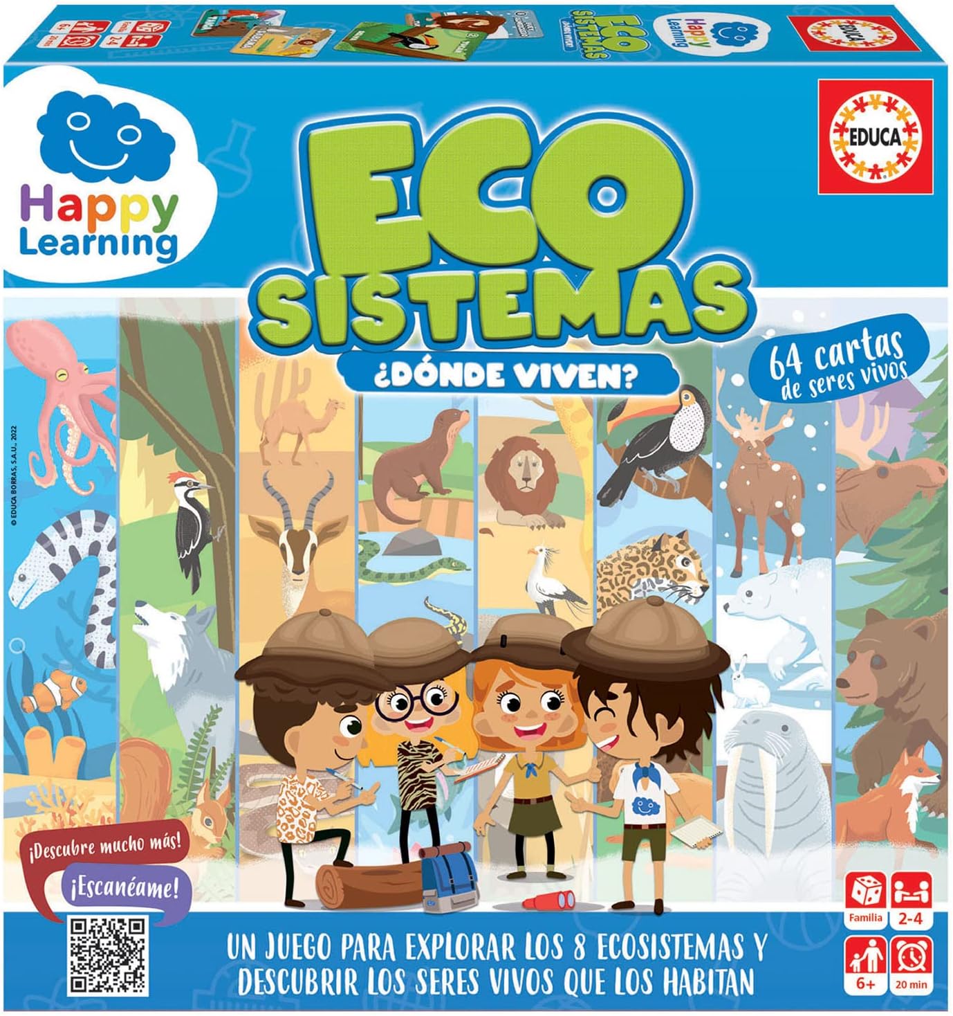 Educa - Ecosistemas Happy Learning | Juego de Mesa para Explorar los 8 ...
