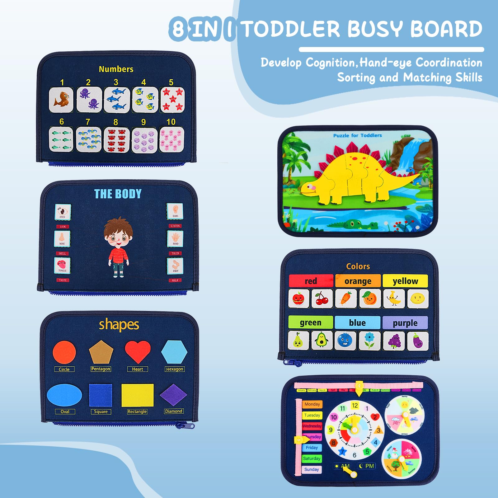 Snapklik.com : HmiL-U Busy Board Busy Book Educational Activity Sensory ...