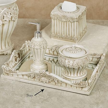 Amazon.com: Touch of Class Antique Rose Charming Floral Mirrored Vanity ...