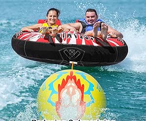 ZOOMBROS Towable Tubes for Boating 2 Person, Water Tubes for Boats to ...
