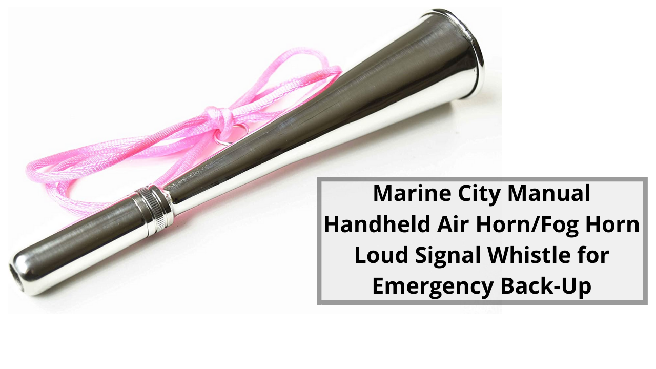 Watch Manual Handheld Air Horn/Fog Horn Loud Signal Whistle on Amazon Live