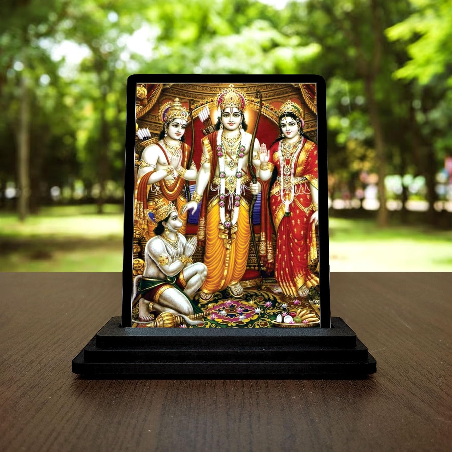 Buy CRAFTHUT Ram Darbar Brass Murti Statue for Pooja Room & Gift ...