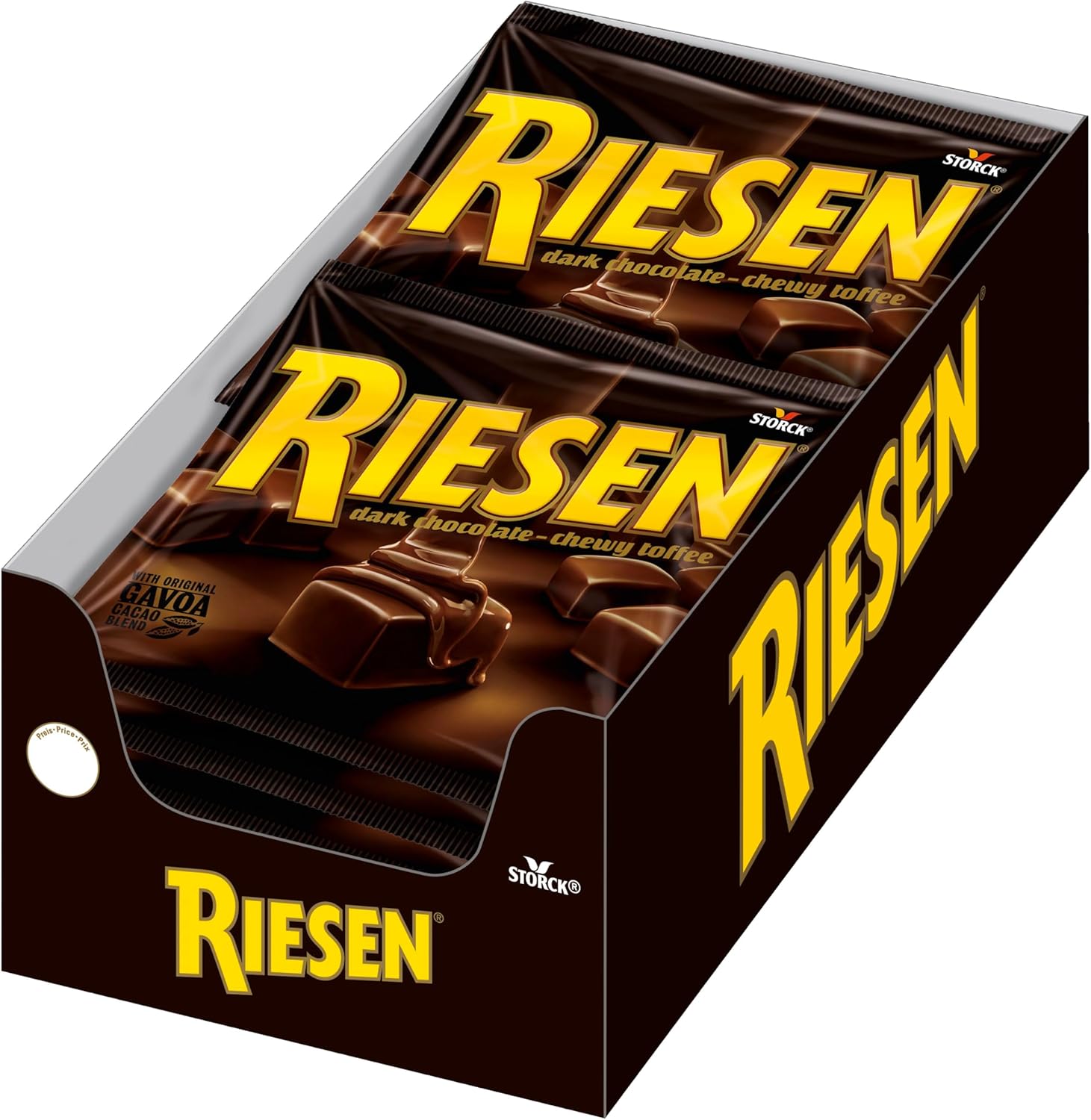 Riesen Dark Chocolate Toffee, 135g (Pack of 15) : Amazon.co.uk: Grocery