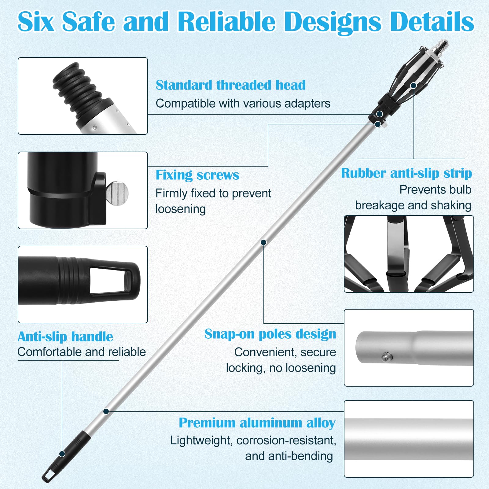 Snapklik.com : 13FT Light Bulb Changer For High Ceilings Snap-On Design ...