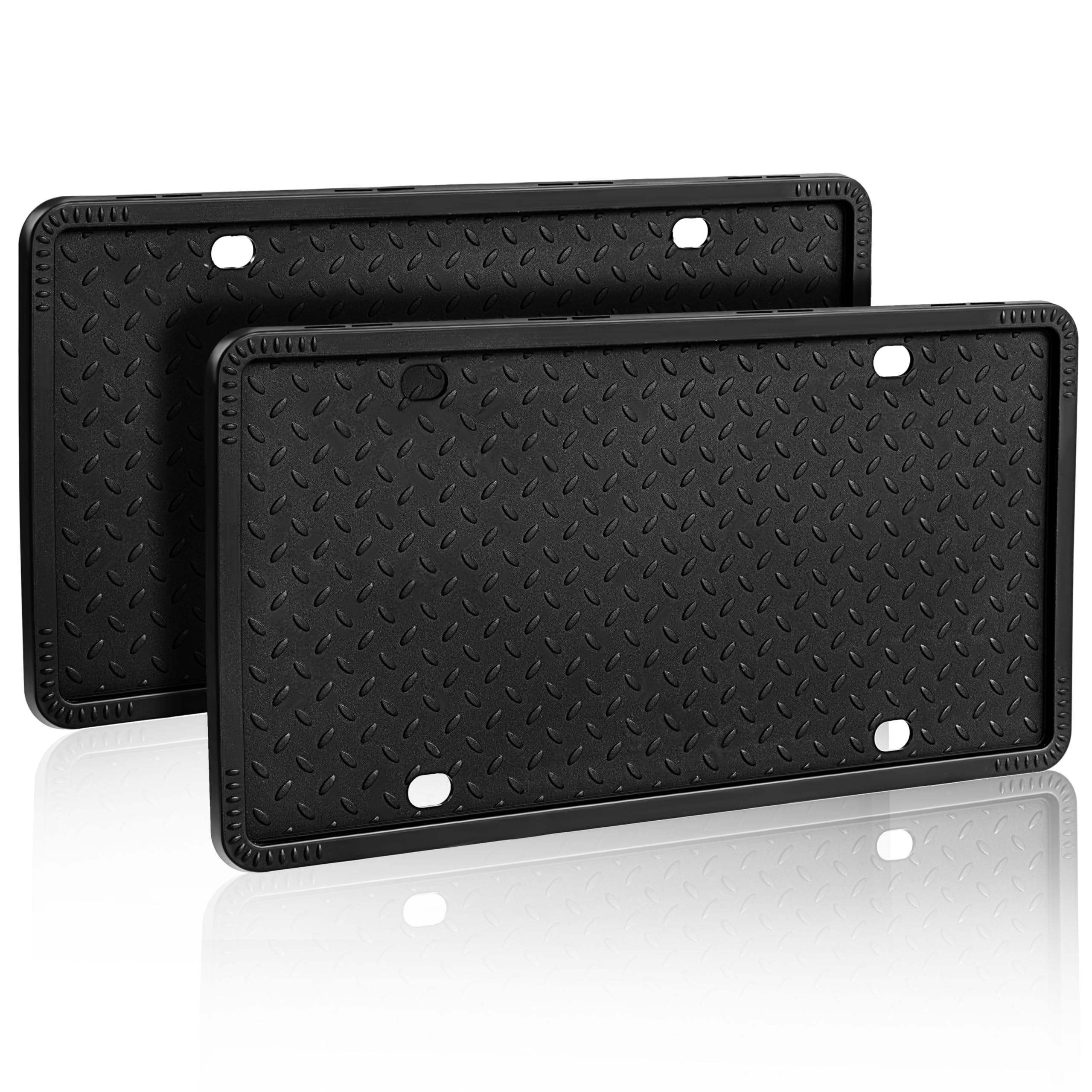 Amazon.com: SINKAA Silicone License Plate Frames - 2 Pack Universal US ...