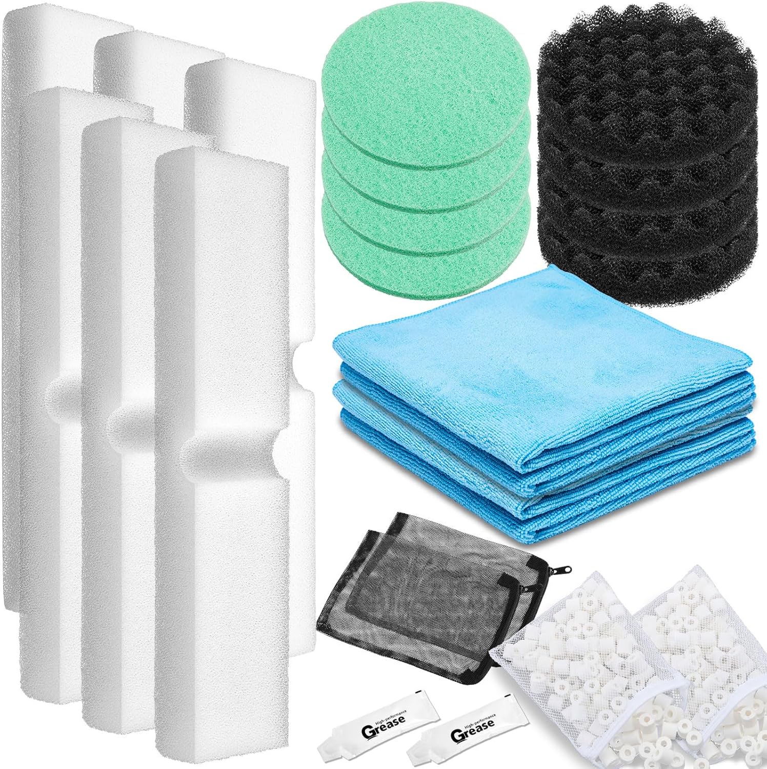 Amazon.com : Threlaco 22 Pcs Replacement Filters Media Kit Compatible ...