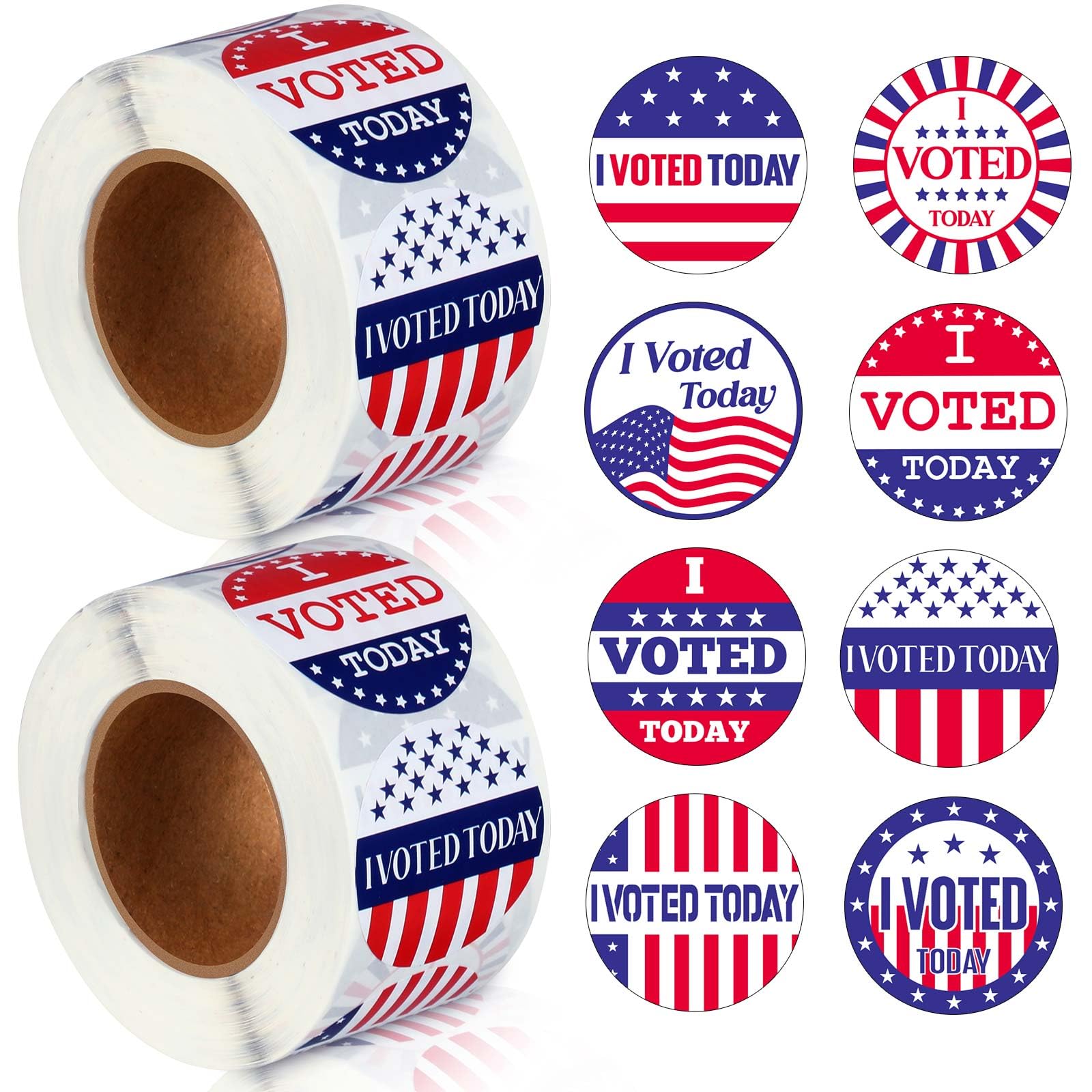 Snapklik.com : 1000 Pcs I Voted Today Stickers Round Self Adhesive ...