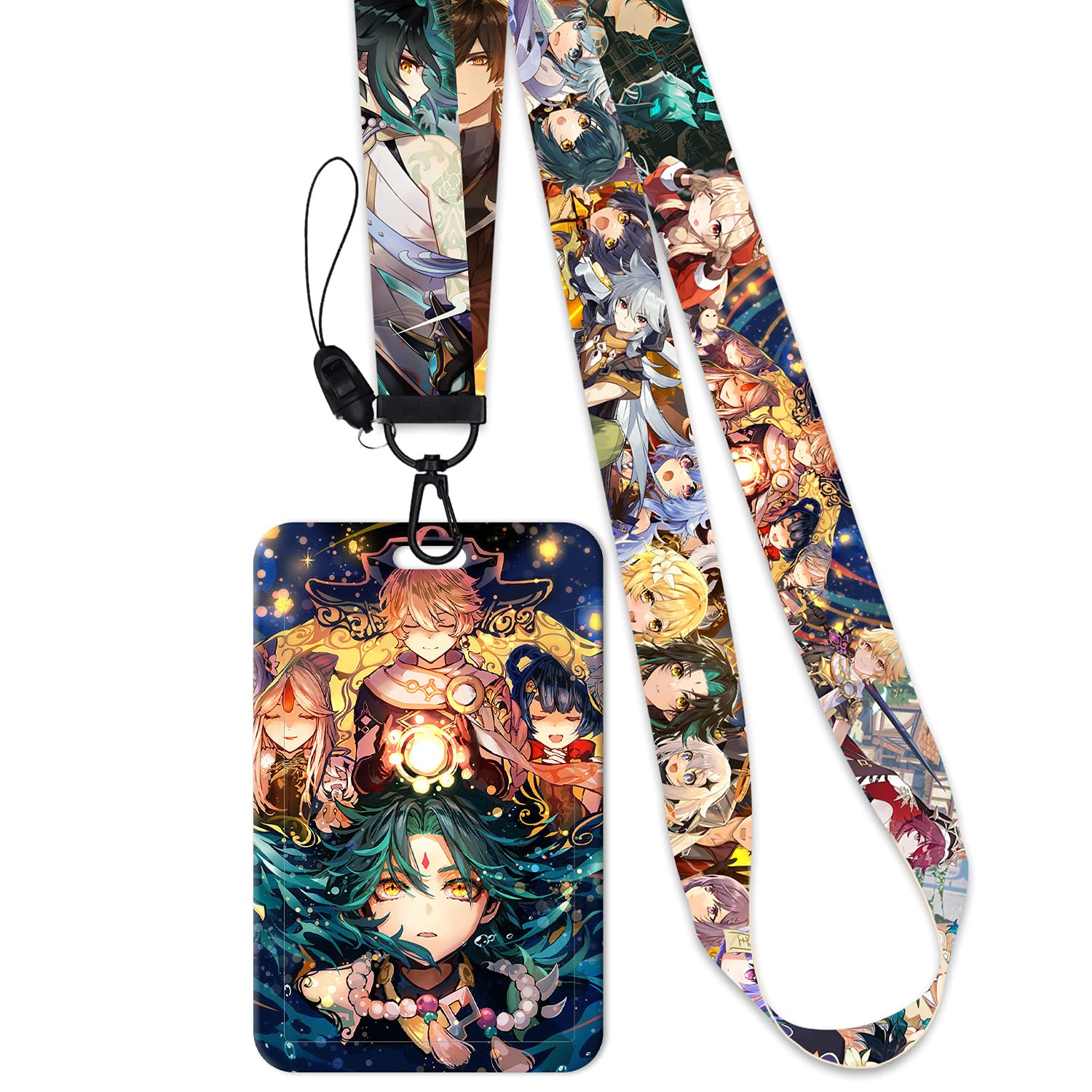 Buy Wstomys Badge Card Covers, Genshin Impact Xiao Waterproof Plastic ...