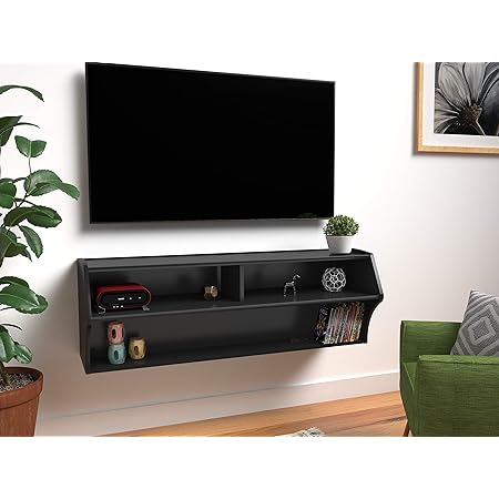 Amazon.com: Prepac Altus Wall Mounted Audio/Video Console, 48.5”W x 16. ...