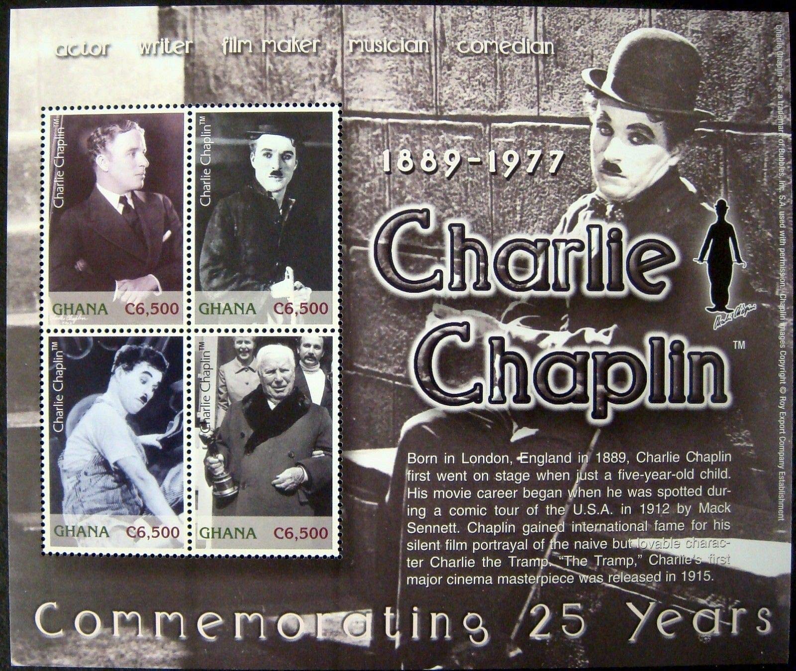 Buy Charlie Chin - Famous Actor - Early Hollywood - 25th Memorial ...