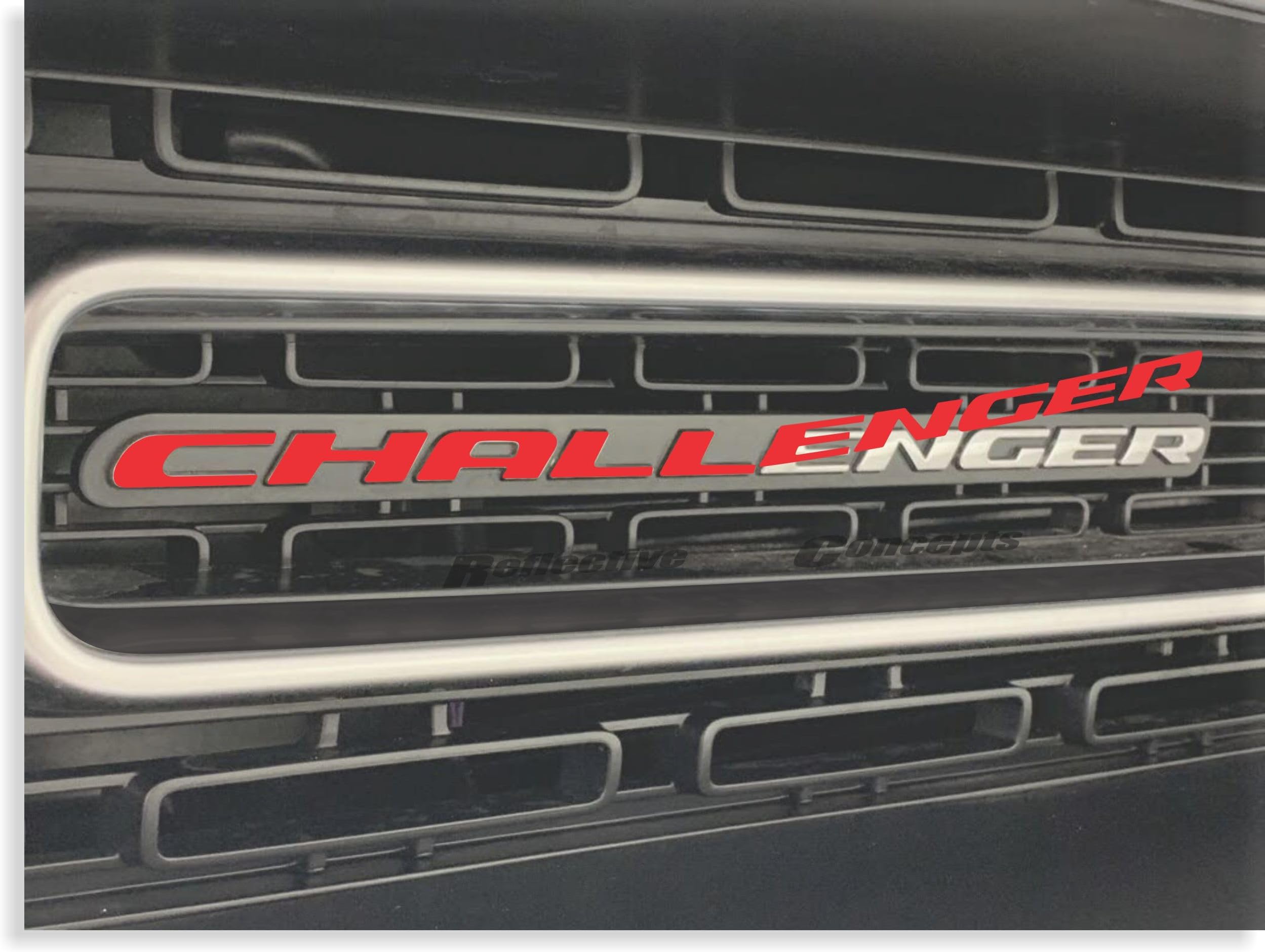 Amazon.com: 2015-2020 Dodge Challenger Front Grille Cursive Chrome ...