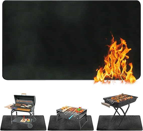 Amazon.com: Ogrmar 48 x 30 Inch Under Grill Mats for Outdoor Grill ...