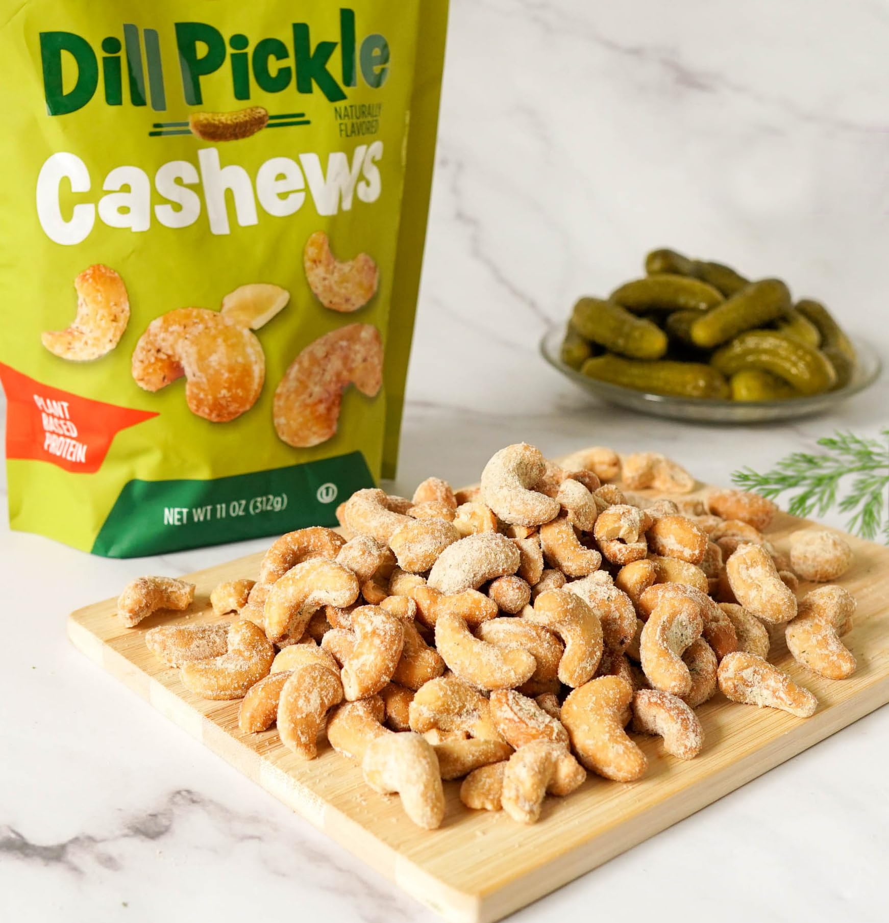 Snapklik.com : Platinum Dill Pickle Cashews - Plant Based Protein ...