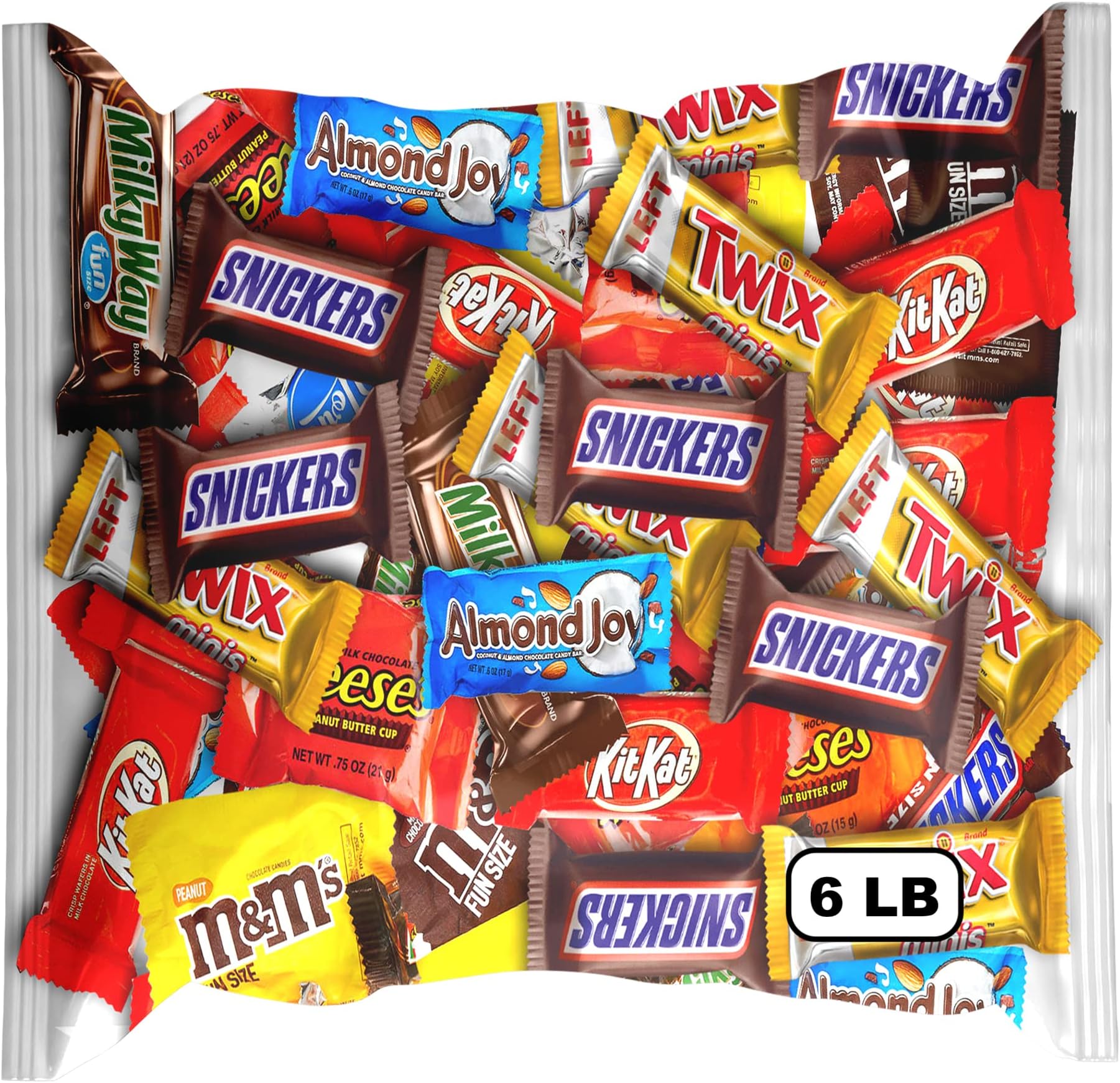 Amazon.com: M&M'S Chocolate Candy Assorted Fun Size Bulk Variety Pack ...