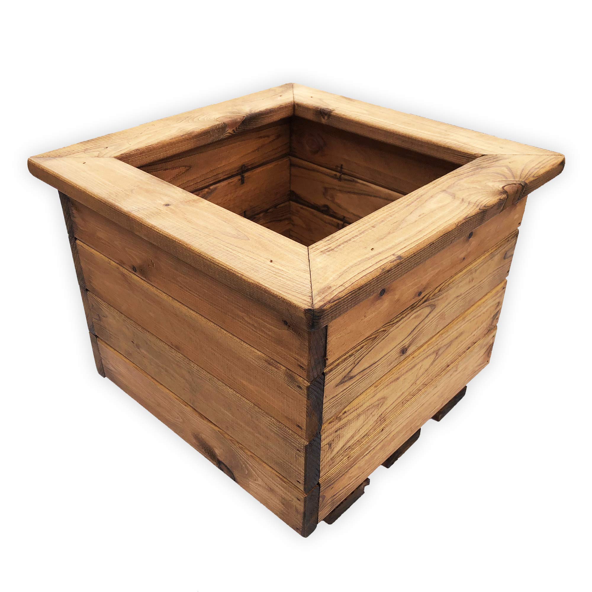 Square Wooden Garden Planter – LARGE – Sale!!!: Amazon.co.uk: Garden