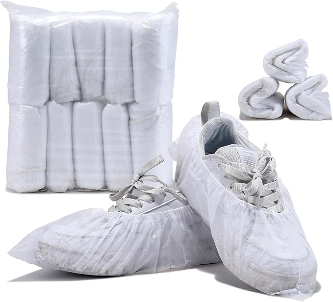 100Pcs50Pairs Disposable Shoe Covers,Boot Cover Waterproof,Dust proof ...