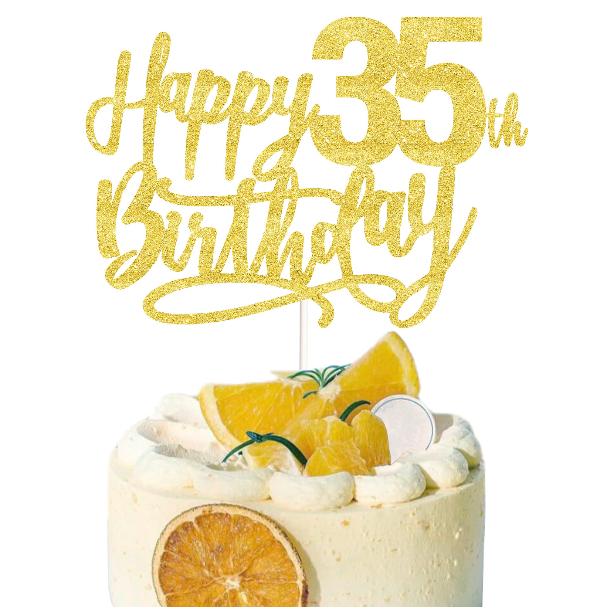 Snapklik.com : 35 Birthday Cake Toppers, 35th Birthday Decorations ...