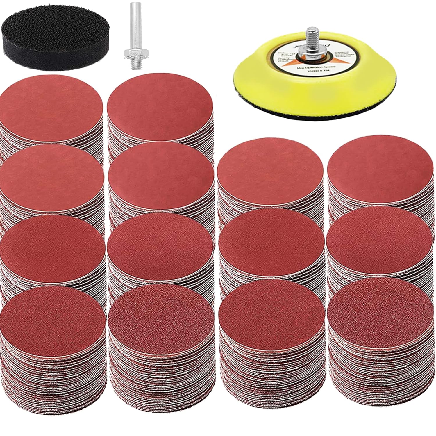 320 PCS 3 Inch Sanding Discs, INZONELANUS 40-2000 Grit Hook and Loop ...