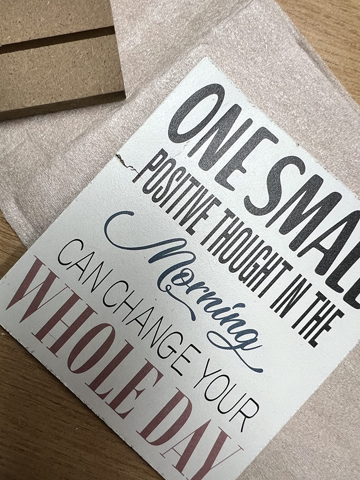 $2/mo - Finance 4 Pieces Inspirational Quotes Desk Decor Wood Block ...