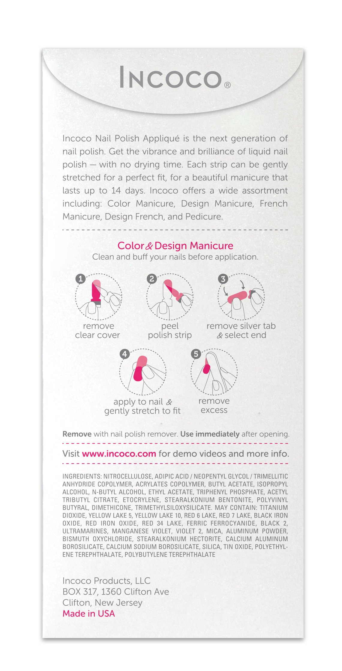 Incoco Nail Polish Strips, Color Theory Collection, Color Theory: Buy ...