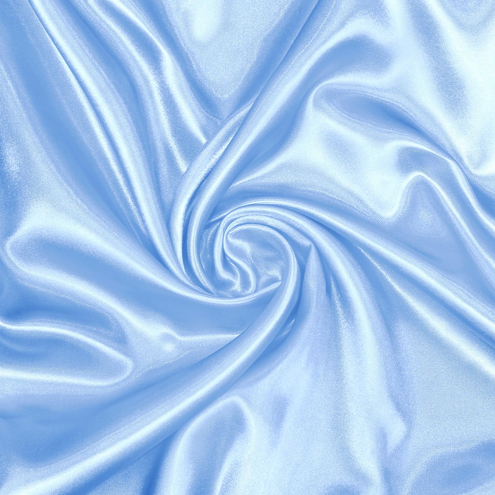 Amazon.com: DLCFLF Baby Blue Satin Fabric by The Yard, 2 Yards ...